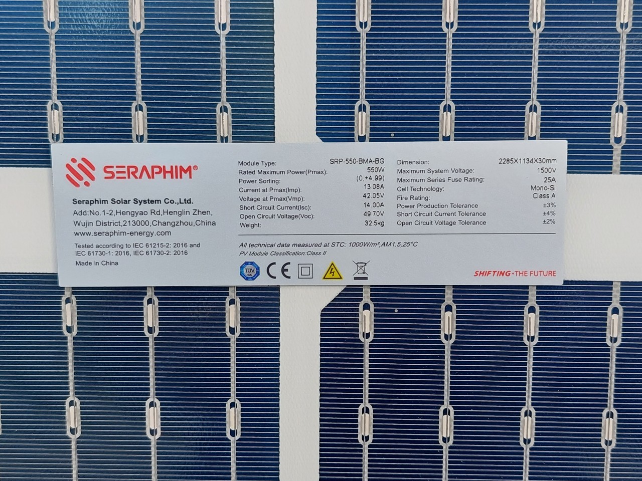 แผงโซล่าเซลล์ 550W Mono Seraphim 2Glass(รับประกัน 30ปี) – บริษัท อาร์3 ...