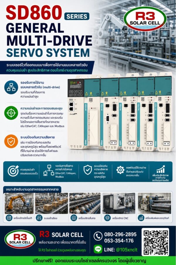 VEICHI SD860 Series General Multi-Drive Servo System – บริษัท อาร์3โซ ...